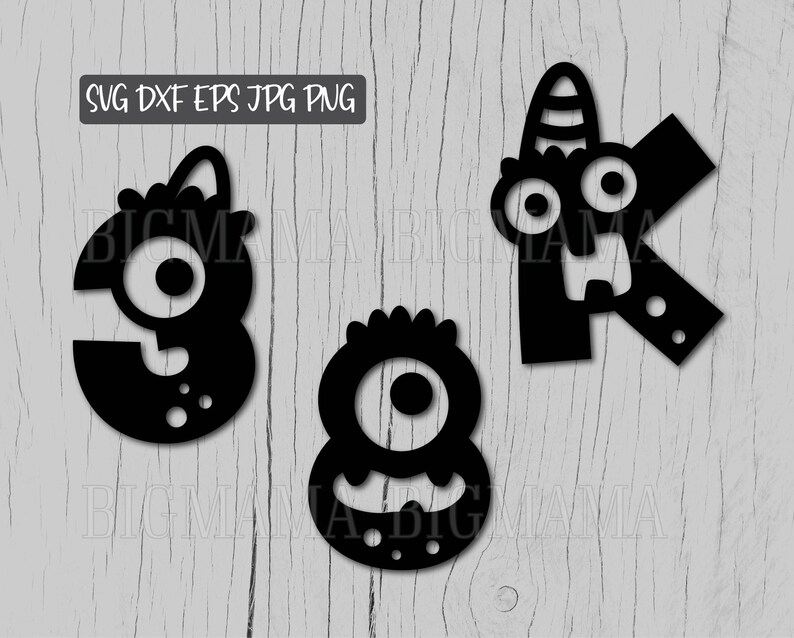 Monster Alphabet Svg,numbers,letters,boy,birthday Boy,bundle,name,png ...