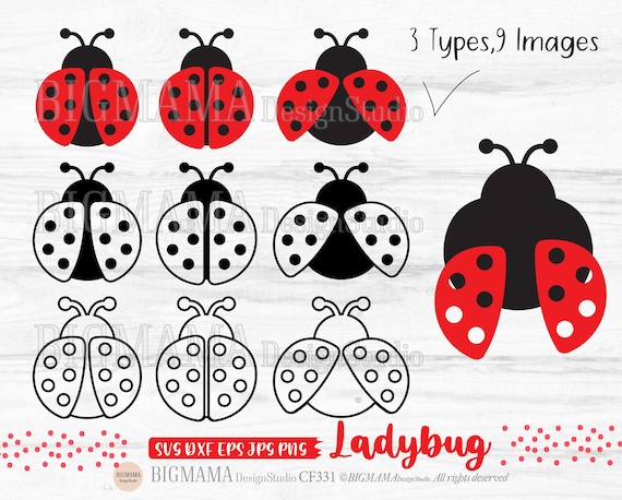 Ladybug Svgdxflady Bugcut - Etsy