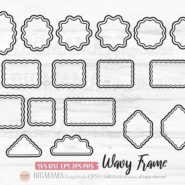 Curvy Frames - Etsy