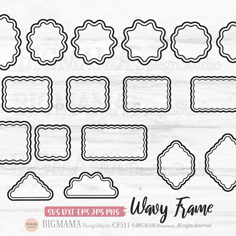 Curvy Frames - Etsy