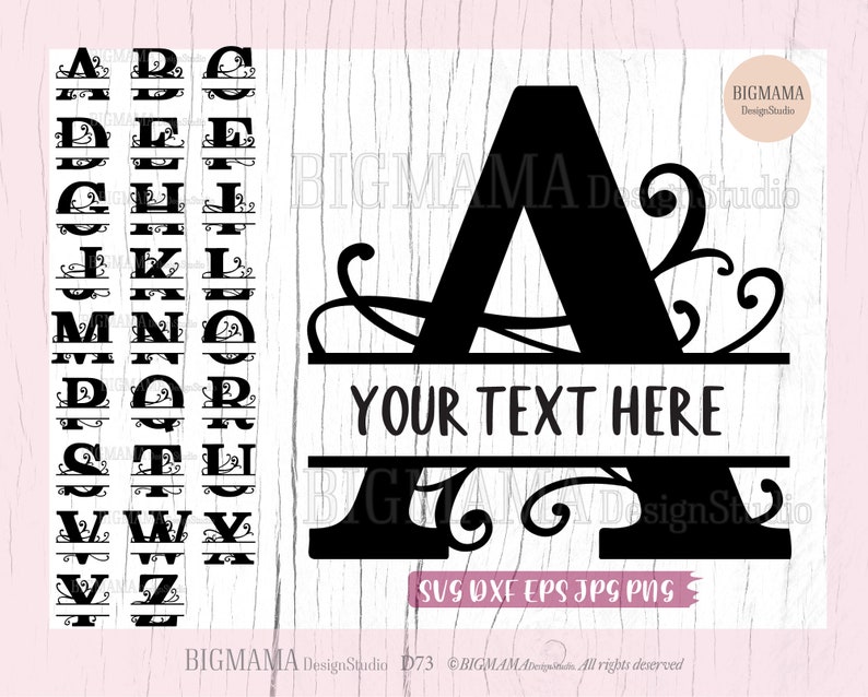 Split Letters A-Z - Etsy