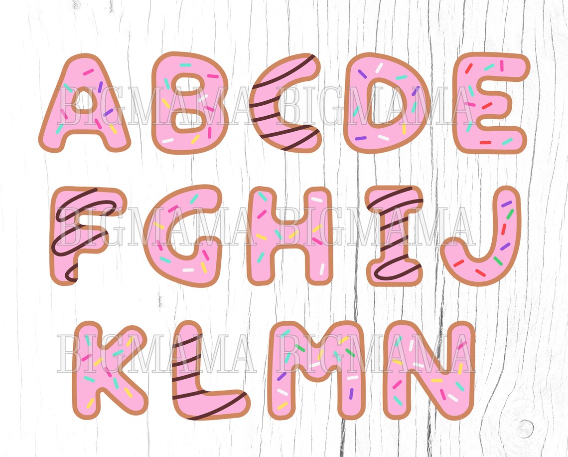 Donut Alphabet - Etsy