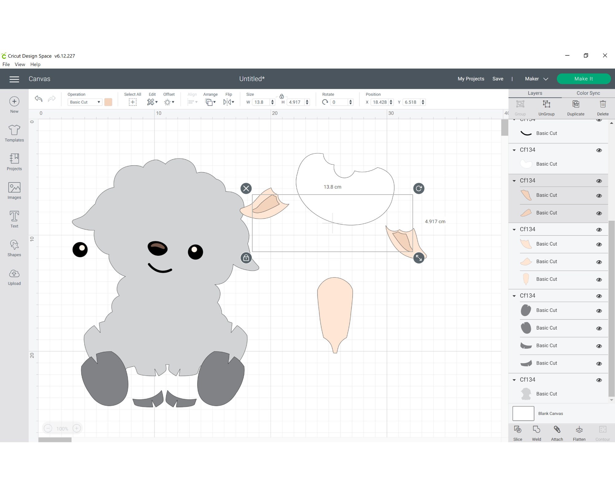Baby Sheep Svg,cricut,cut File,paper,sheep Layered,dxf,sheep Svg File ...