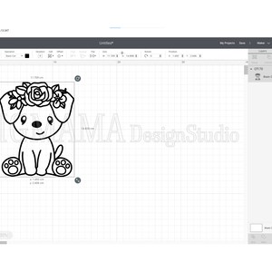 Dog Svg,floral,puppy,flower Crwon,dog With Flower,cut File for Cricut ...