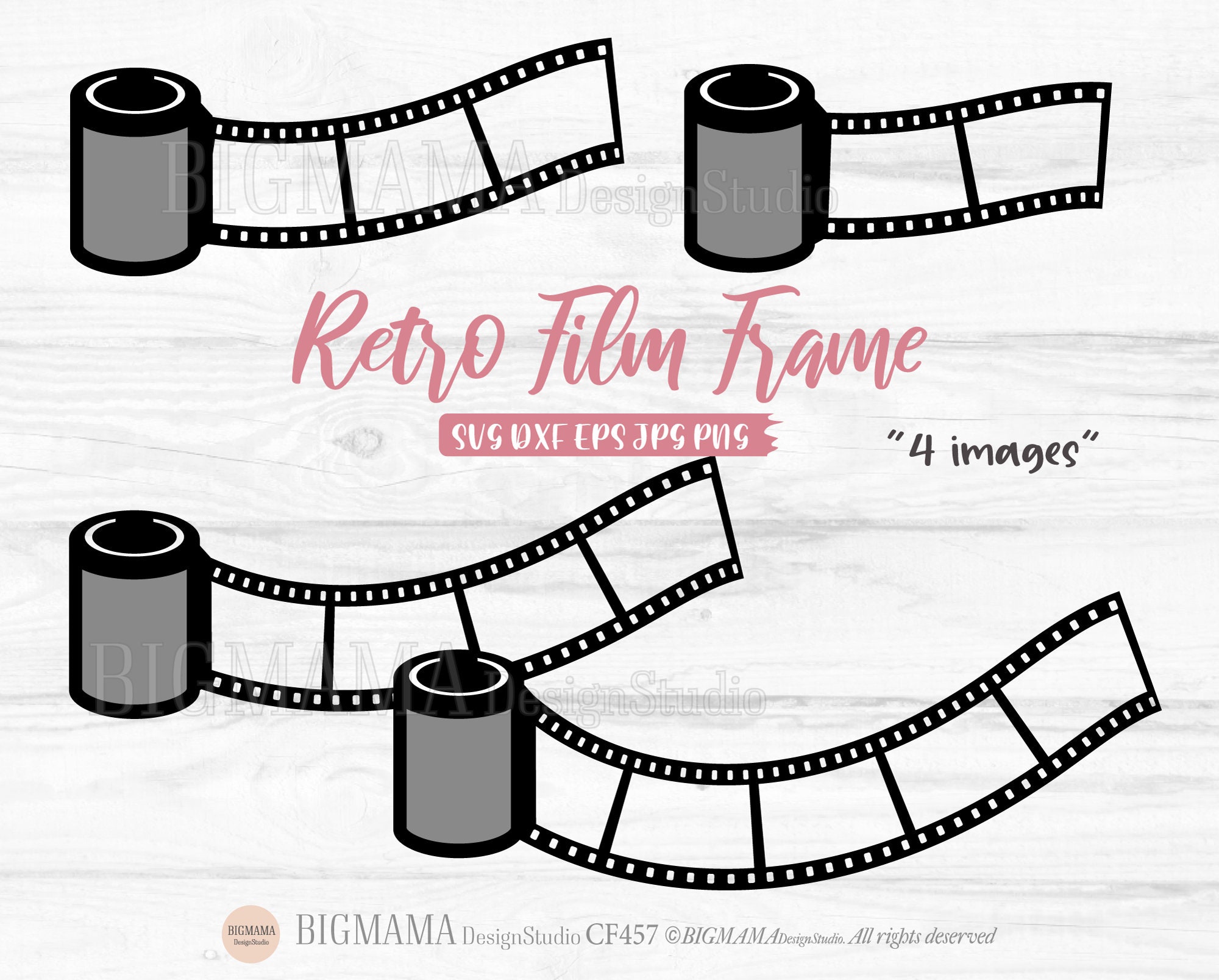 Retro Film Frame Svg,vintage Camera Film Roll,film Strip Collage ...