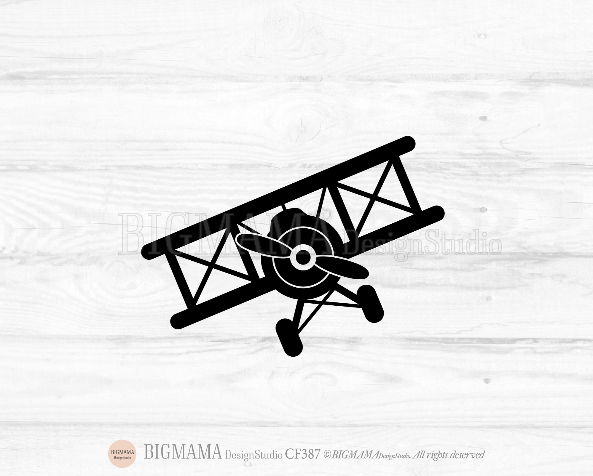 Biplane Svg,retro,airplane Shape,boy,kids,stencil,dxf,cut File,cutting ...