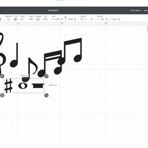 Music Notes Svg,music Notes Png,music Note,clipart,bundle,dxf,cut File ...
