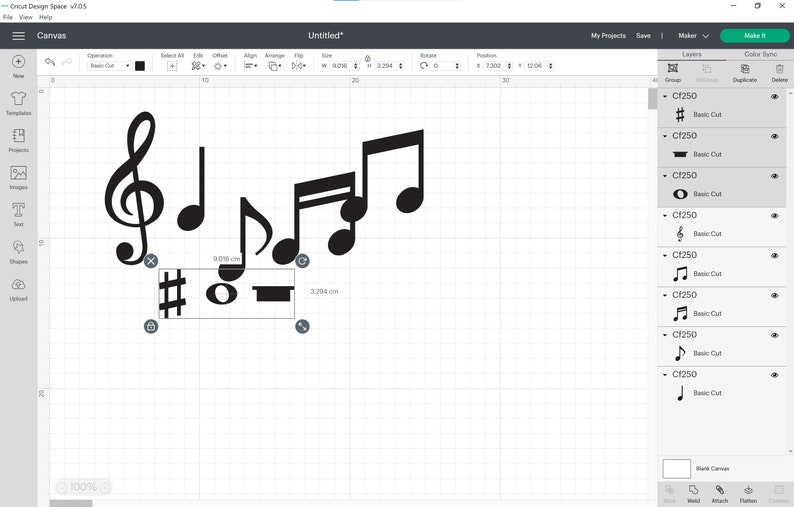 Music Notes Svg,music Notes Png,music Note,clipart,bundle,dxf,cut File ...