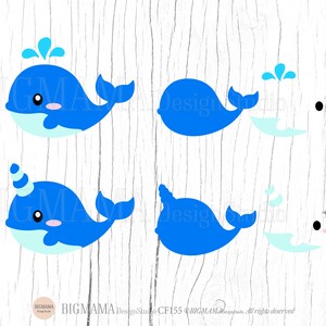 Narval SVG, Narval, Baby Shower, Cricut, Cortar archivo, En capas, DXF ...