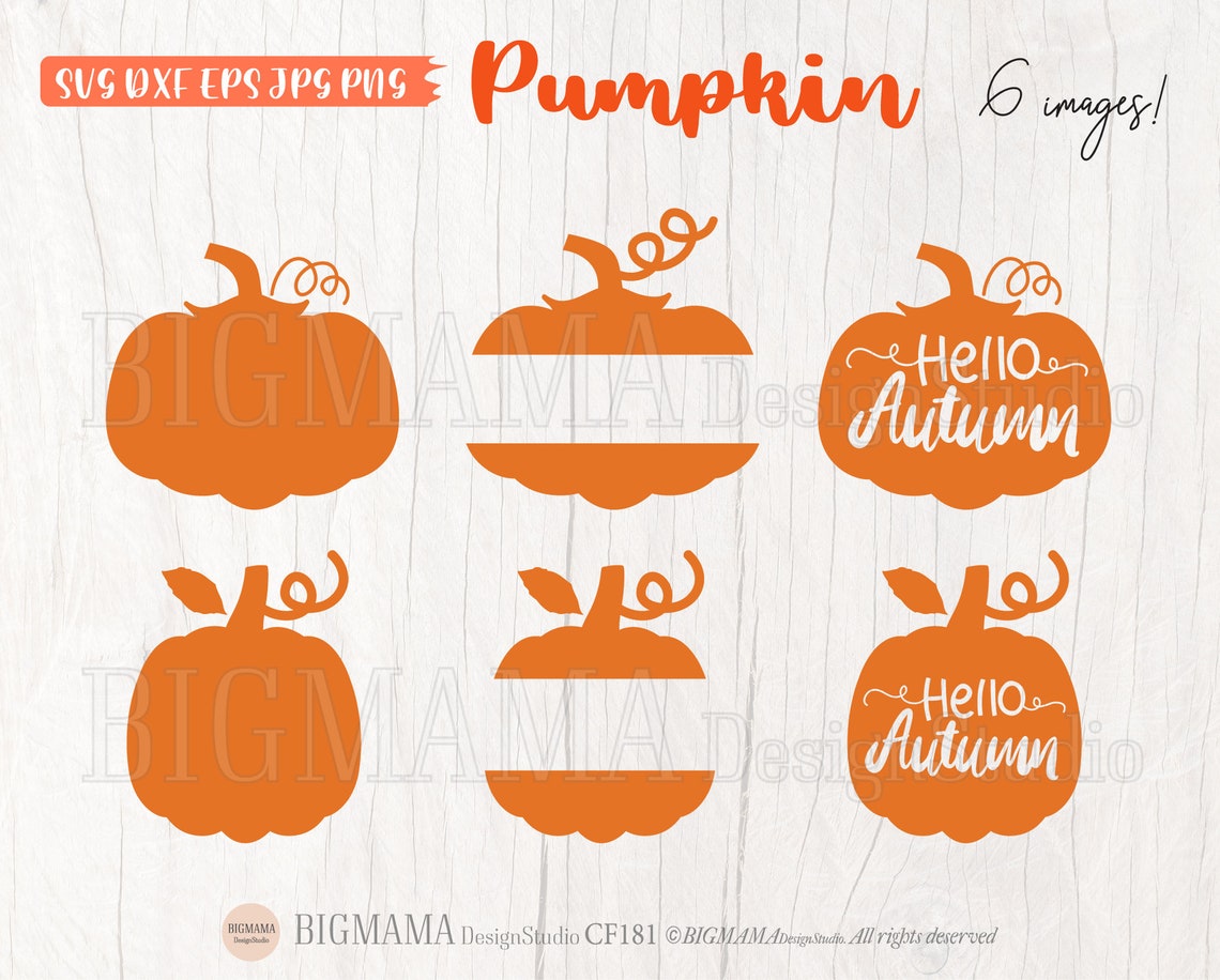Pumpkin Monogram Frame SVGPumpkin svg | Etsy