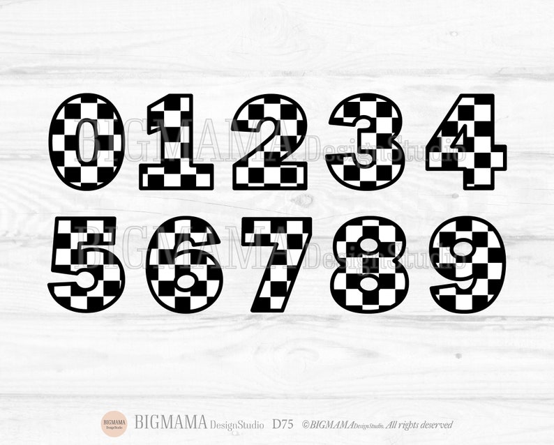 Checkered Alphabet - Etsy