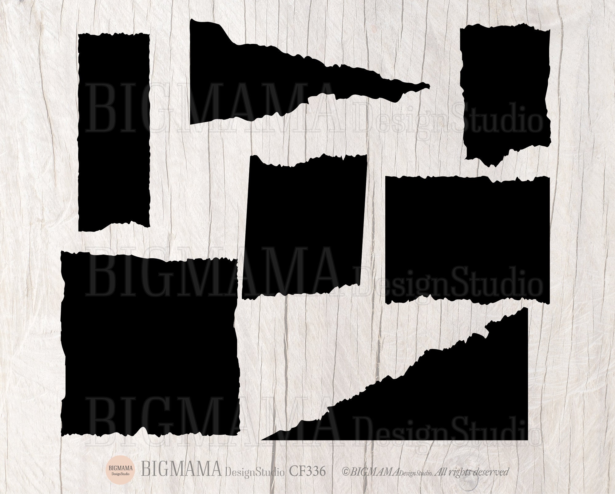 Torn Paper Svg,torn Paper Template,cut File,cutting File,png,scrap,torn ...