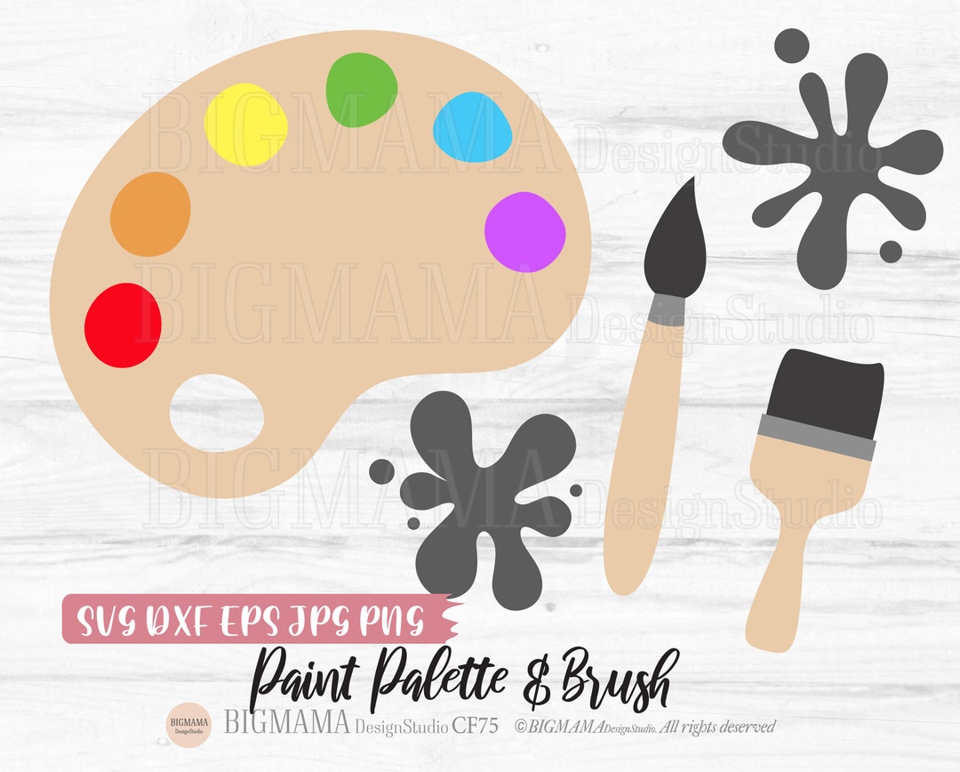 Paint Palette Svg,paint Brush Svg,school,art Class,teacher,bundle,png ...