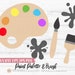 Paint Palette SVG - Colorful Paint Palette Clip Art - Paint Brush Svg ...