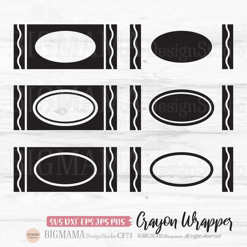 Crayon Wrapper Svg - Etsy