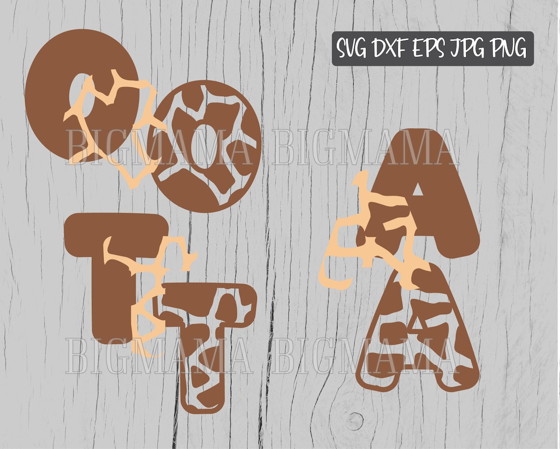 Giraffe Alphabet Svg,safari,numbers,letters,bundle,animal Print,wild ...
