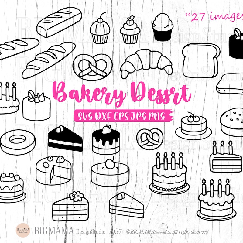 Croissant Card Svg - Etsy