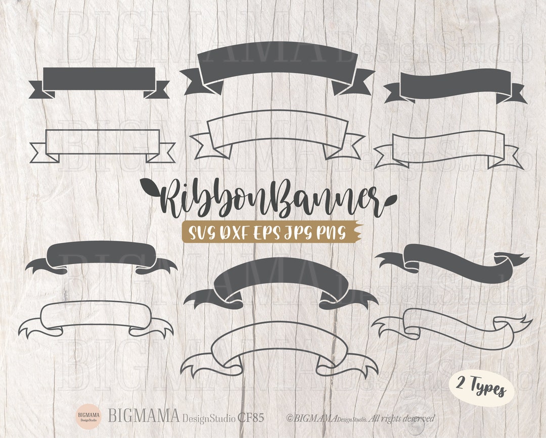 Ribbon Banner Svg,frame Dxf,label,scroll,cut File,png,cricut,silhouette ...