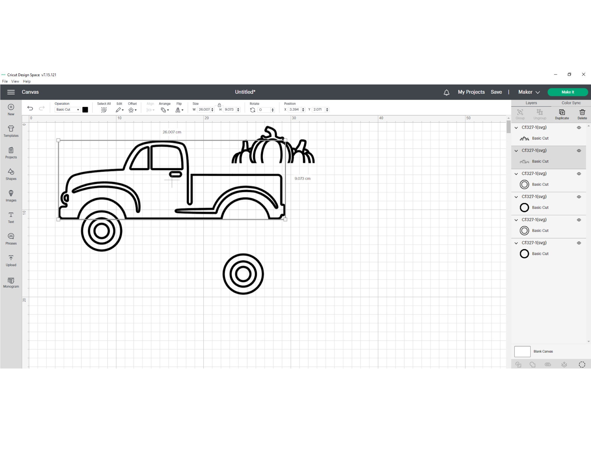 Pumpkin Truck SVG Filefall Truckdxffallout Linetruckcut - Etsy