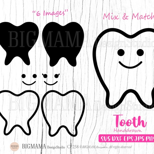 Tooth SVG / SVG Cut File / Car Decal SVG / Instant Download / - Etsy