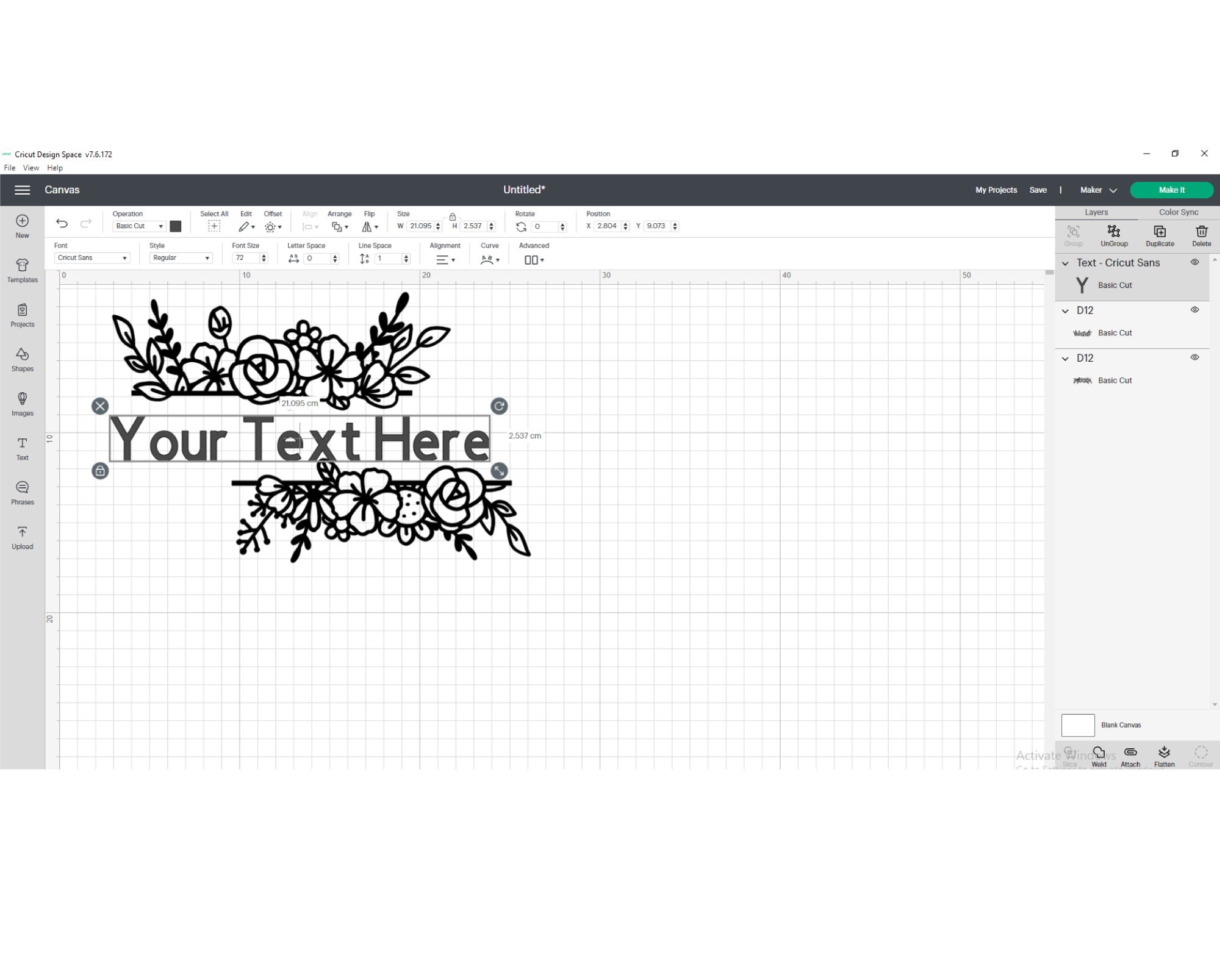 Floral Split Svg,frame,floral Border,wildflower,split Monogram,wedding ...