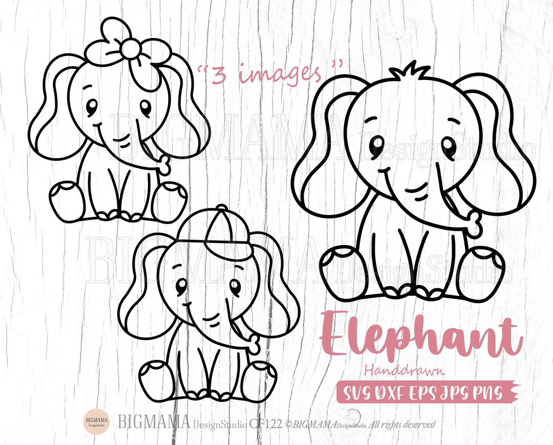 Baby Elephant Svg,elephant Svg File,elephant Svg Cut File,baby Shower ...