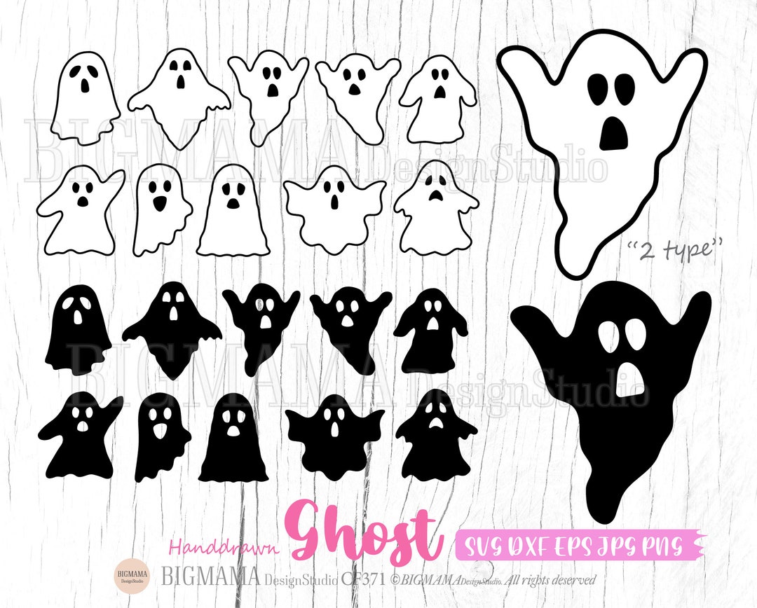 Ghost Svg,ghost Svg Bundle,halloween,tshirt,dxf,cute Ghost,boo,spooky ...