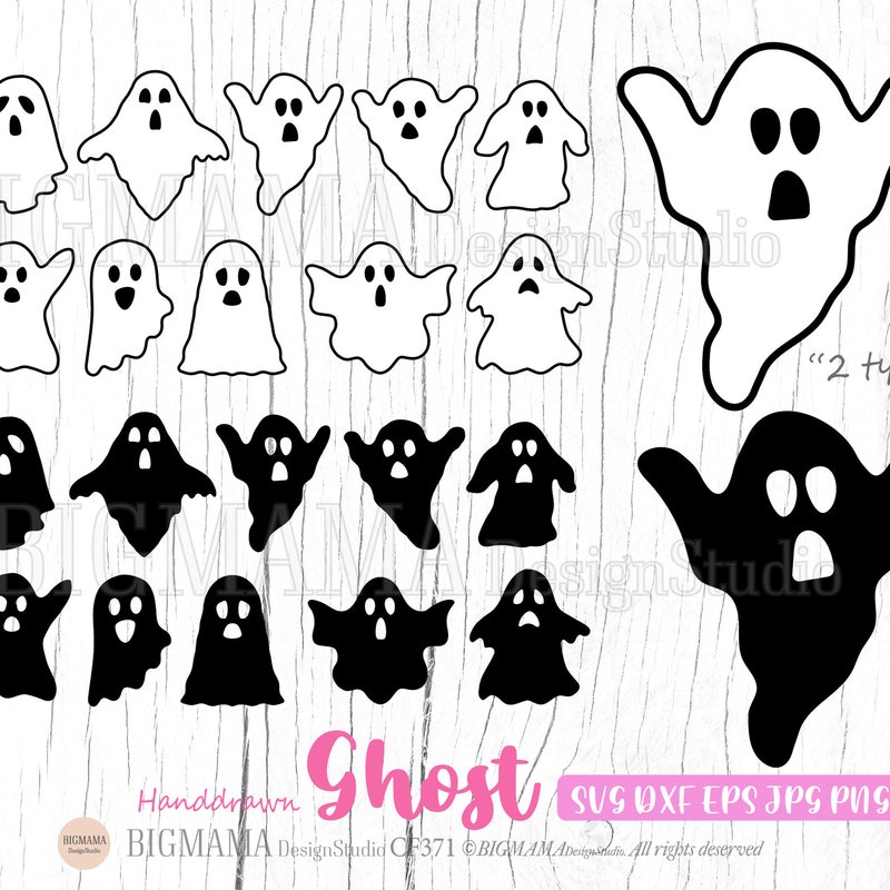 Ghost Clip Art Outline - Etsy