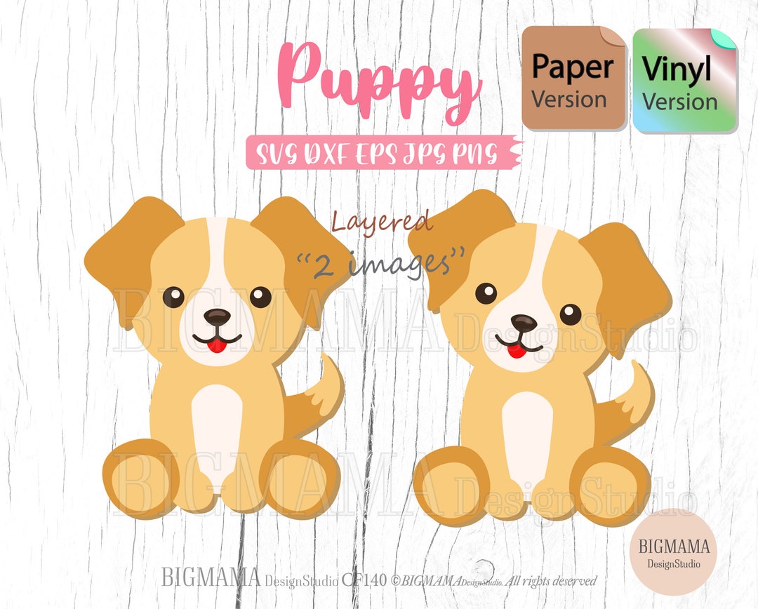 Puppy Svg,cricut,cut File,dog Layered,dxf,pubby Svg File,animal Svg,pet ...