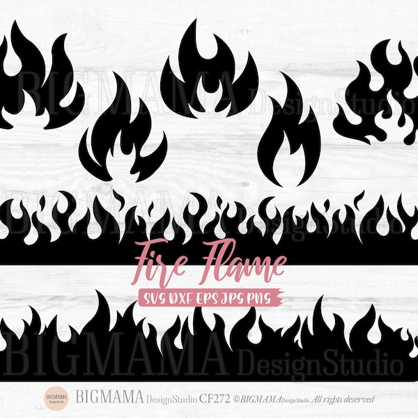Flames Svg - Etsy