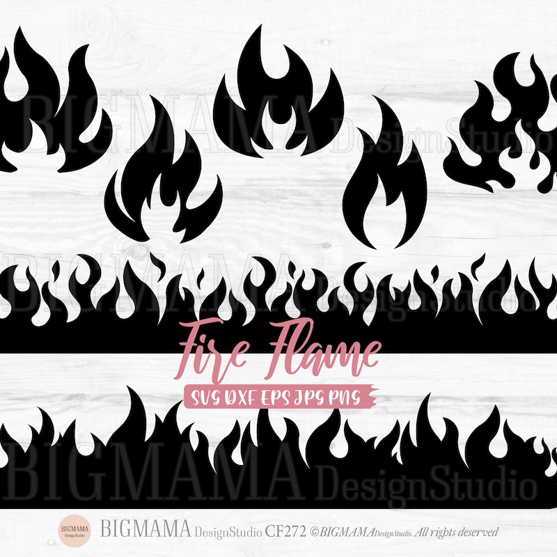 Flames Svg - Etsy