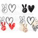 Peace Love Svg,dxf,cheetah,peace Sign,love,leopard,peace Hand,heart ...