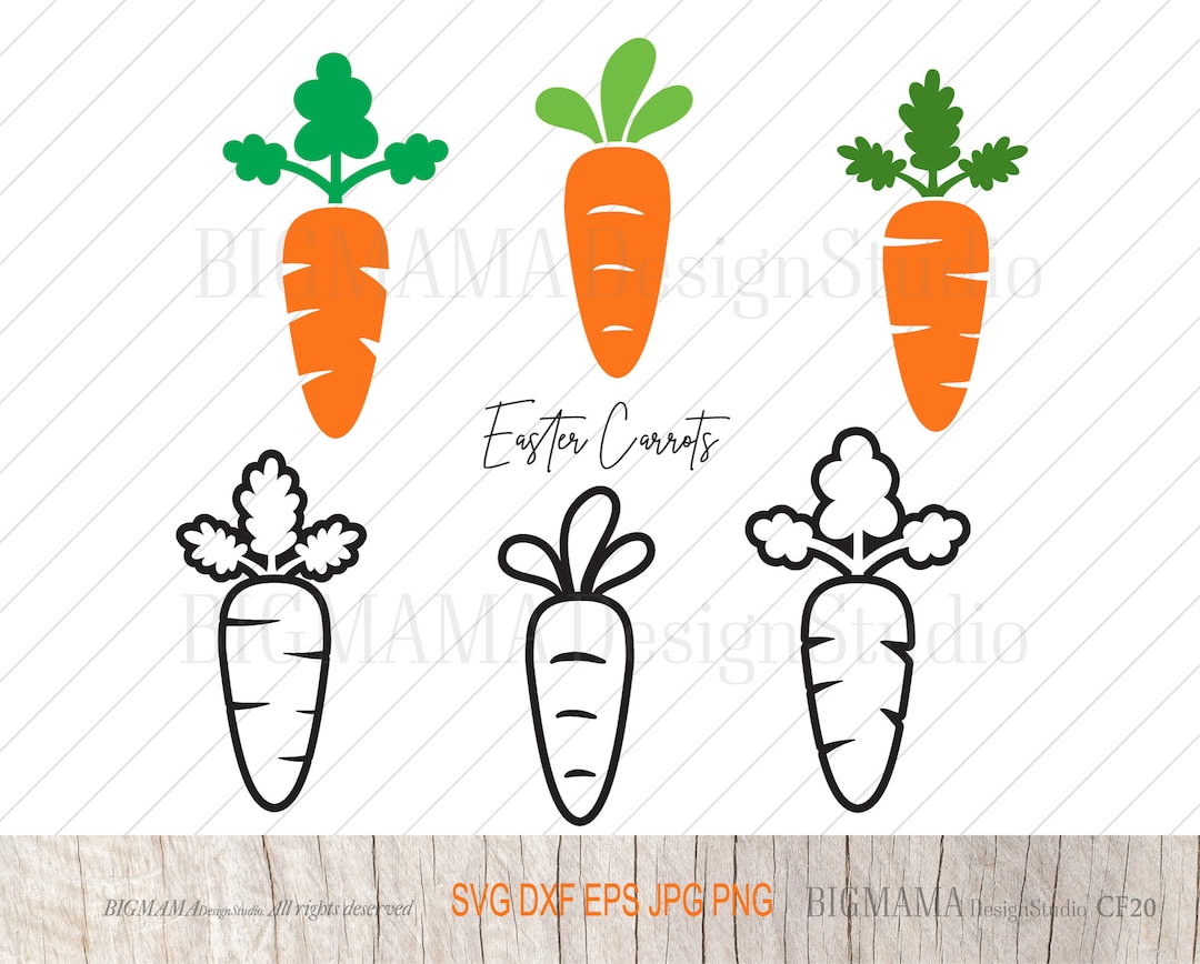 Easter Carrot Svg,carrot Shape Dxf,carrots Cut,cute,simple,cricut ...
