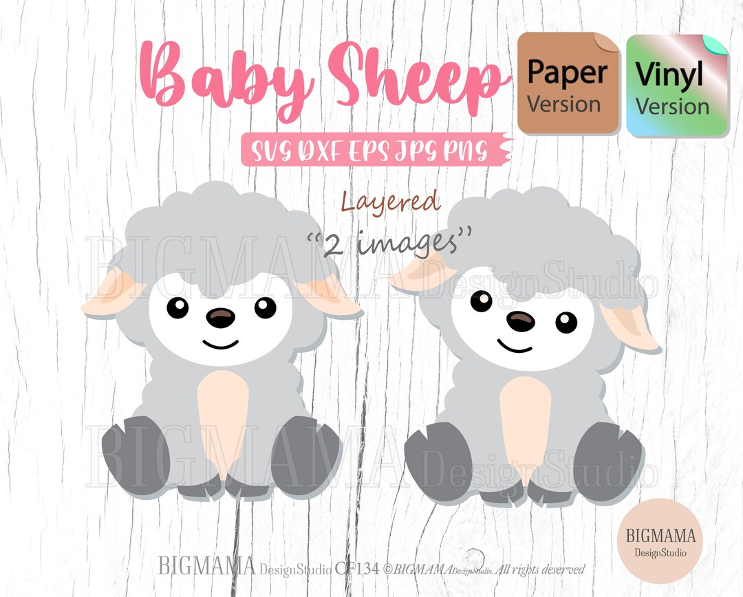 Baby Sheep Svg,cricut,cut File,paper,sheep Layered,dxf,sheep Svg File ...