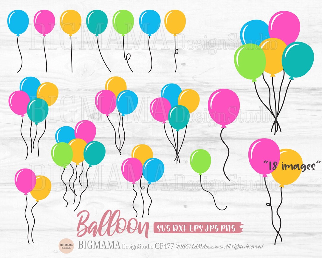 Balloon Svg,balloon Cut File,party,birthday,event,balloon Clipart ...