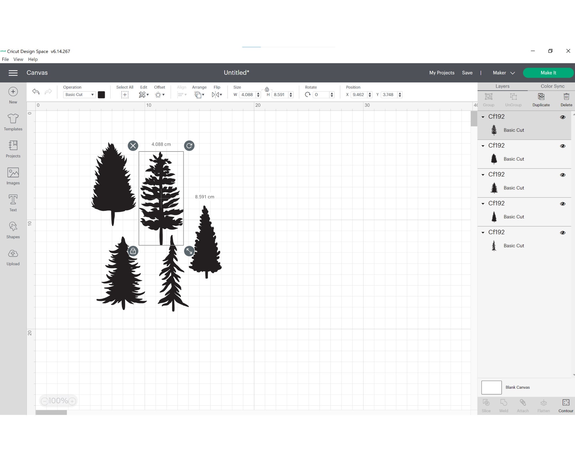Pine Tree Svgdxfchristmas Treesprucecut Filetree | Etsy