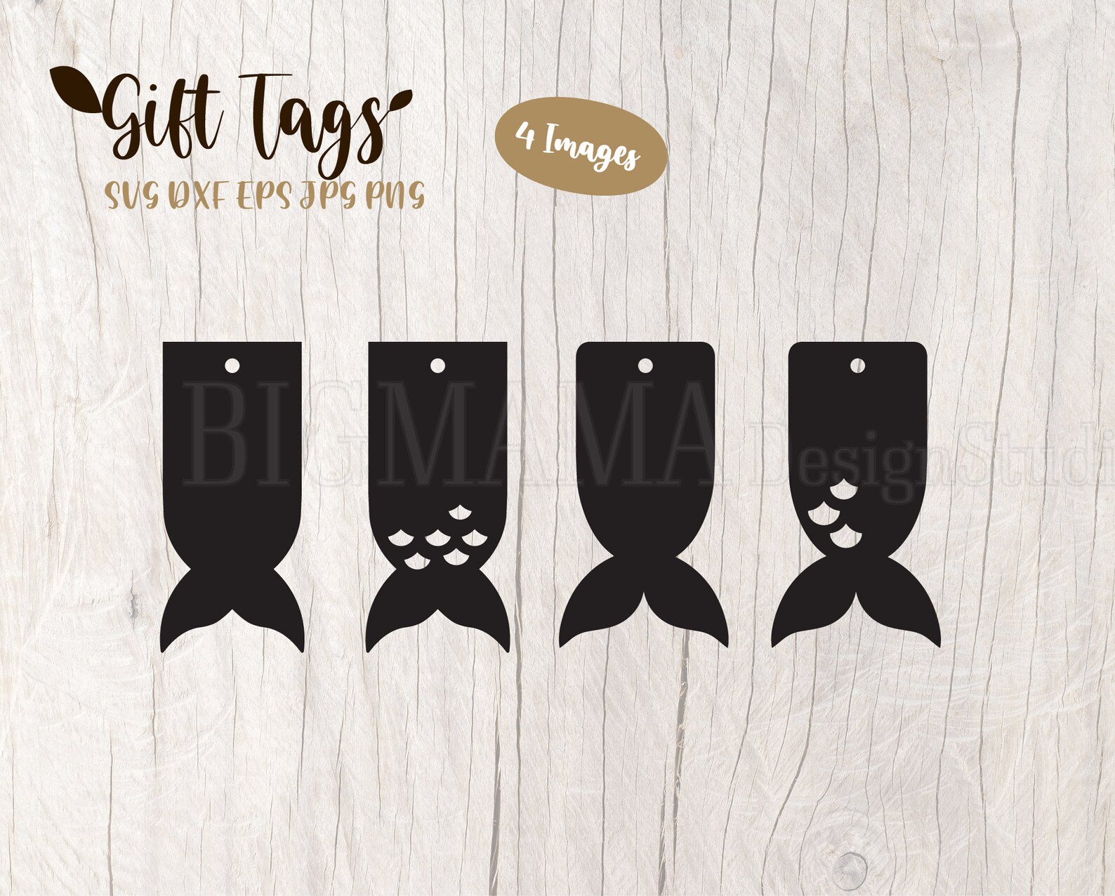 Mermaid Tag SVGSVG Bundlemermaid Tailtags | Etsy