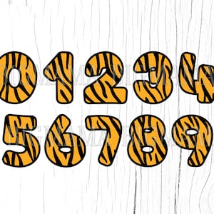 Tiger Alphabet Svg,safari,numbers,letters,bundle,animal Print,wild Life ...