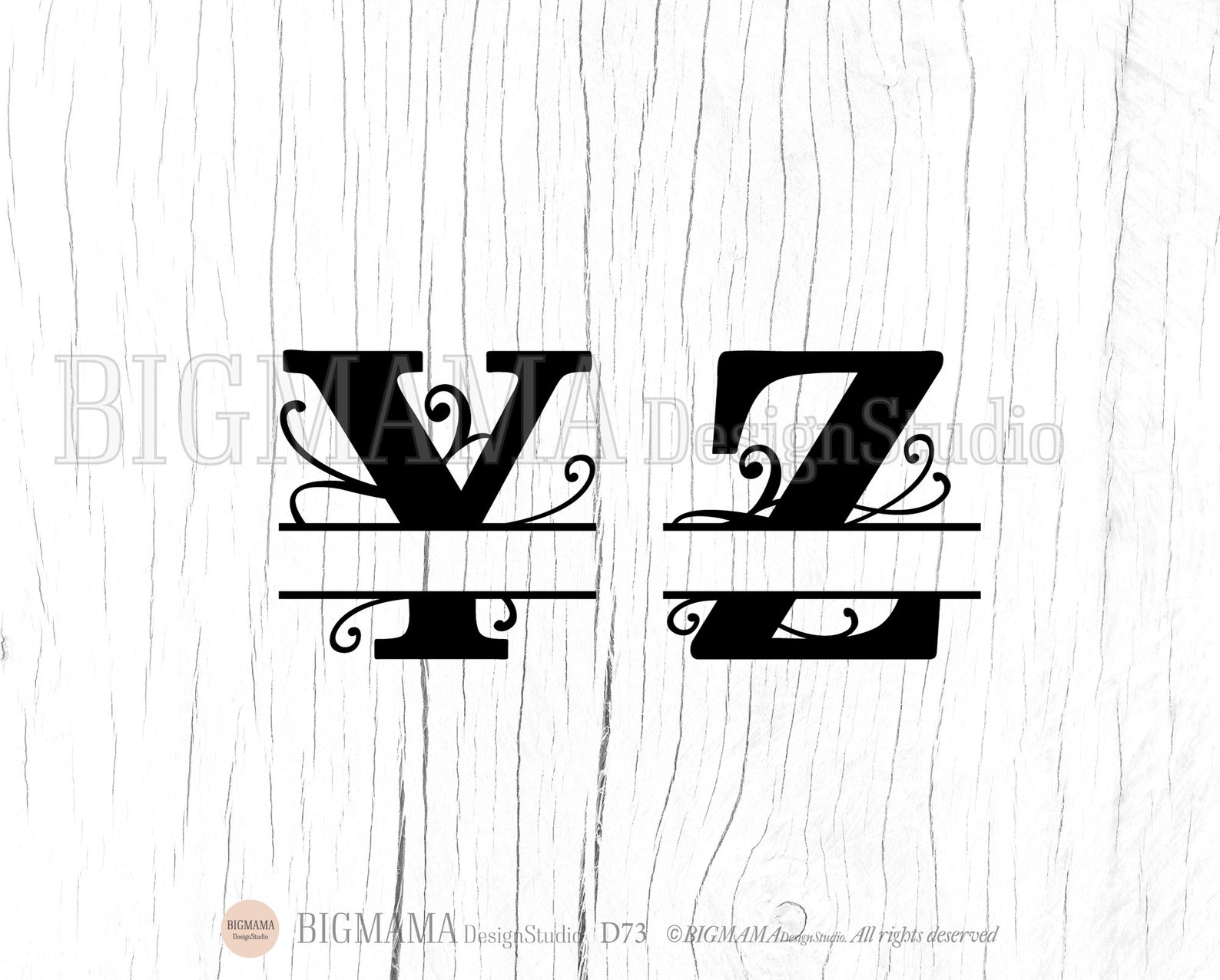Split Letters A-Z - Etsy