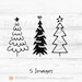 Christmas Tree Svg,pine Tree,christmas Svg Bundle,hand Drawn,xmas,dxf ...