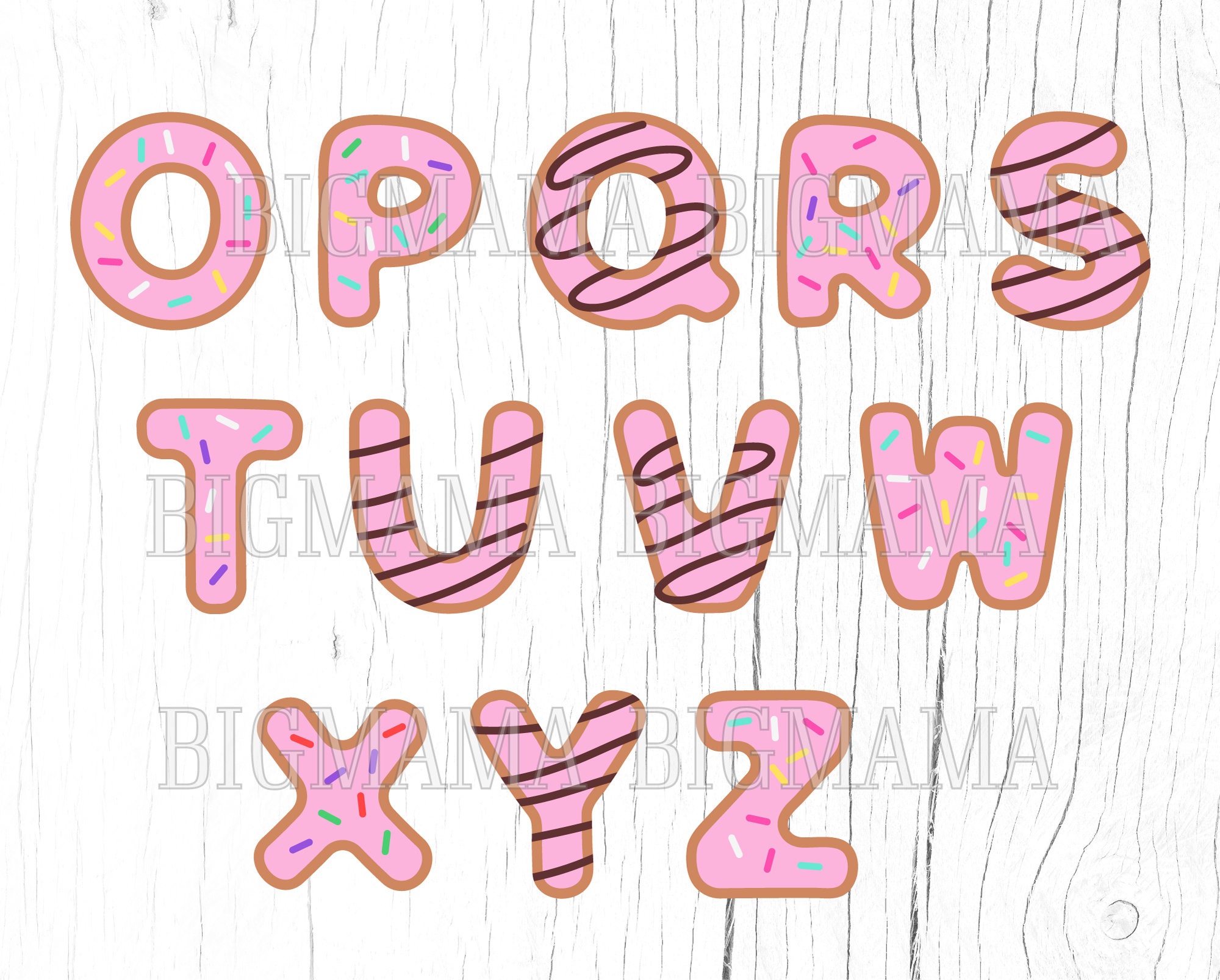 Donut Alphabet - Etsy