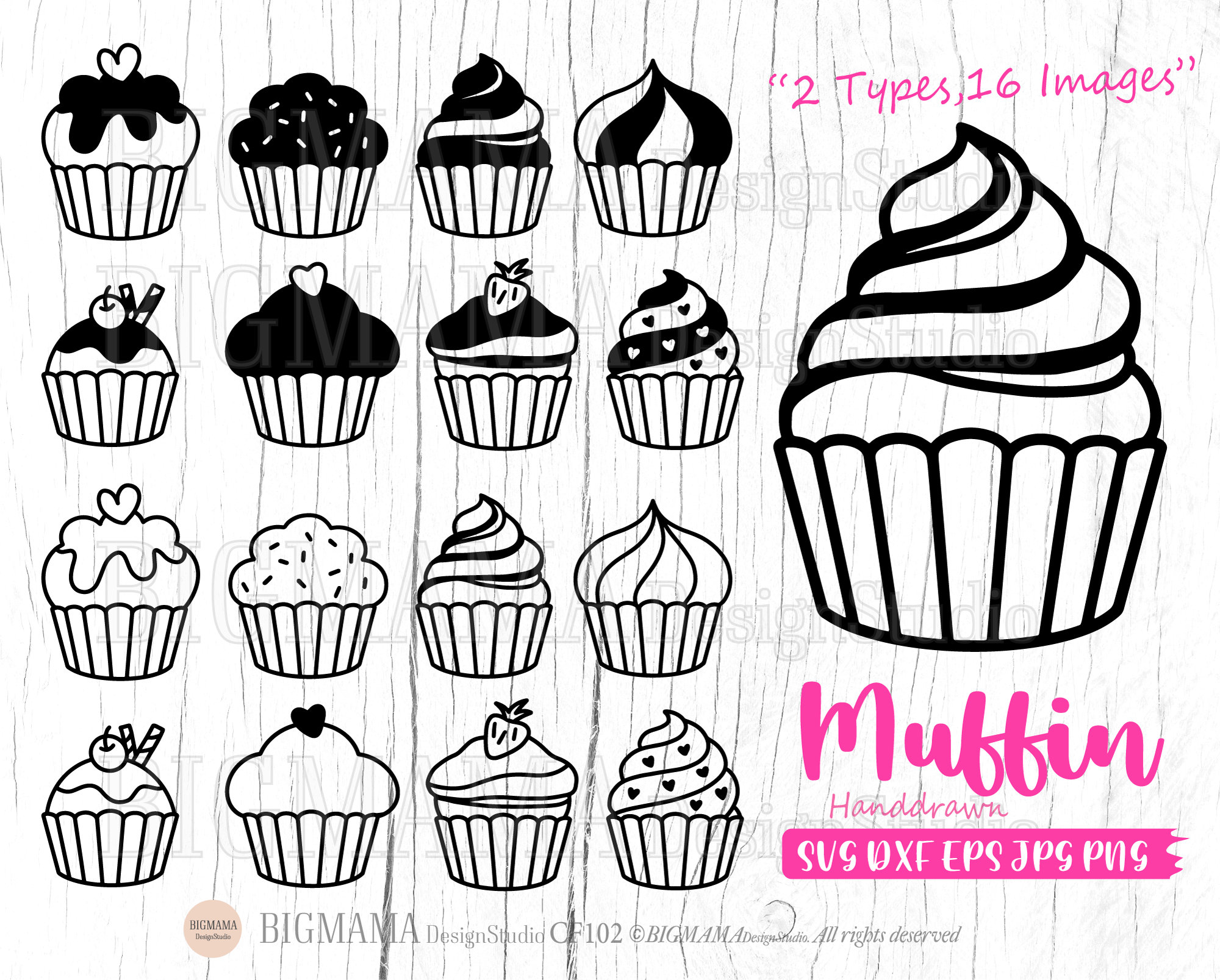 Muffin Svg,cup Cake,dxf,muffin Cut File,bakery,birthday,dessert,sweets ...