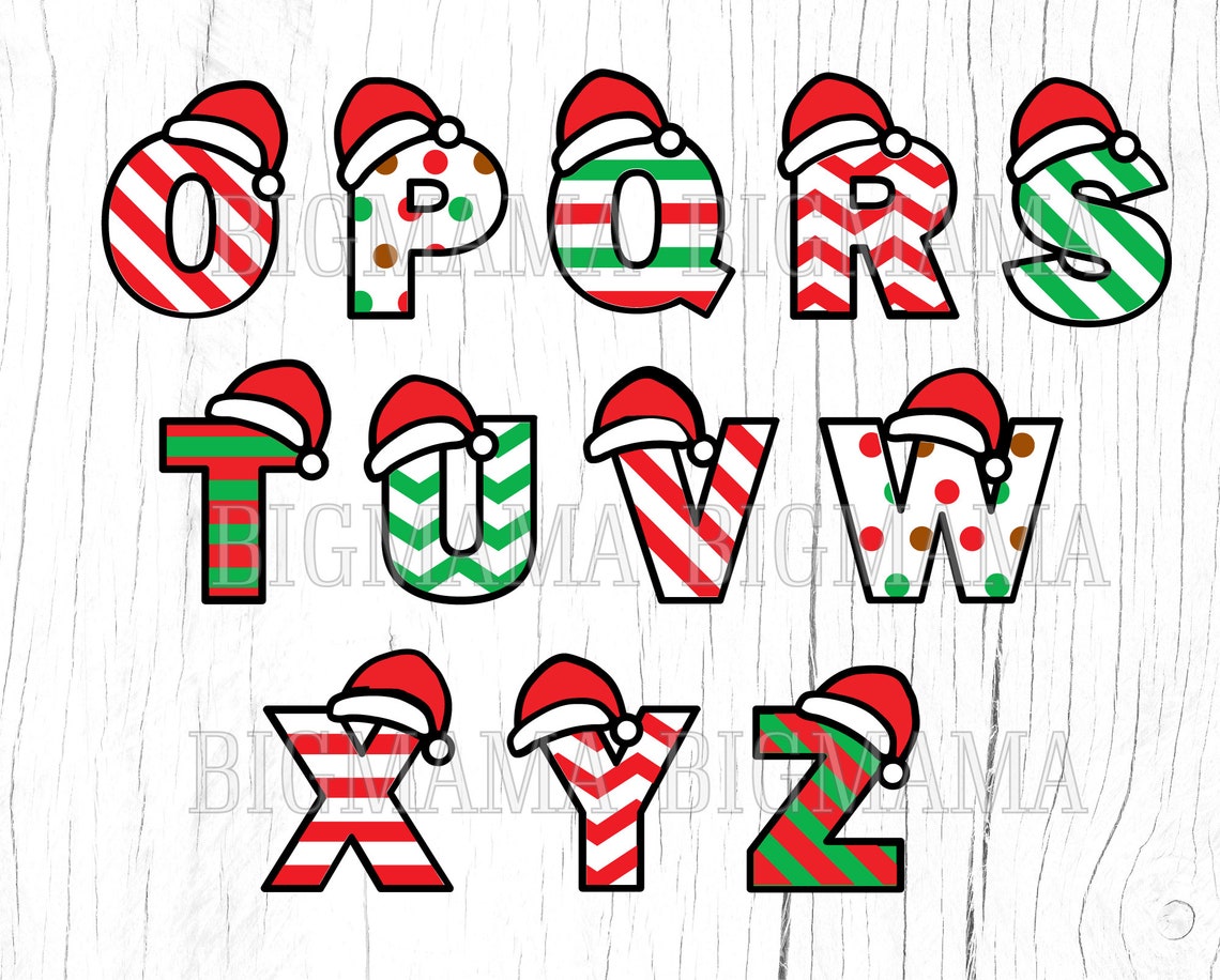 Christmas Alphabet - Etsy