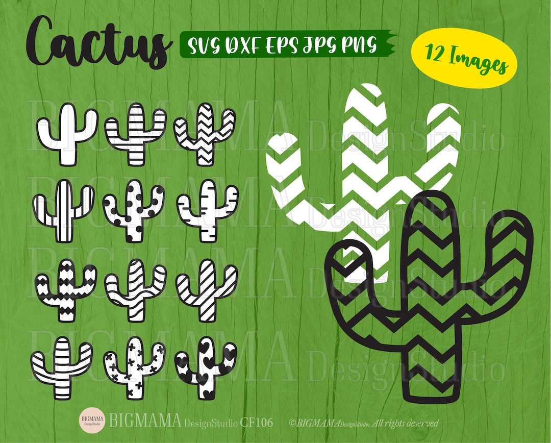 Cactus Svg,cactus Svg Files,cactus Svg Outline,cactus Svg Bundle,cactus ...