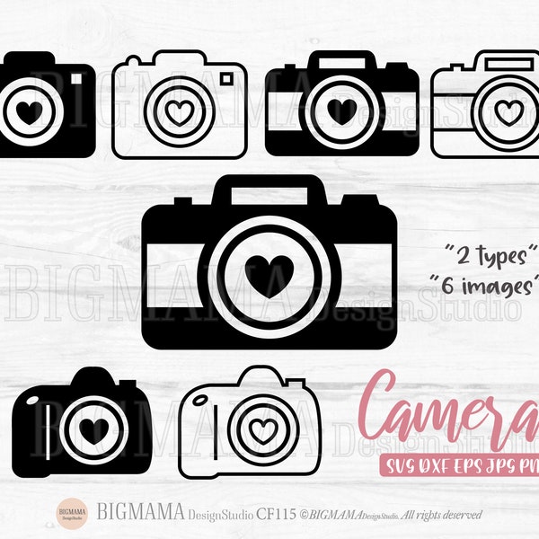 Camera With Heart - Etsy