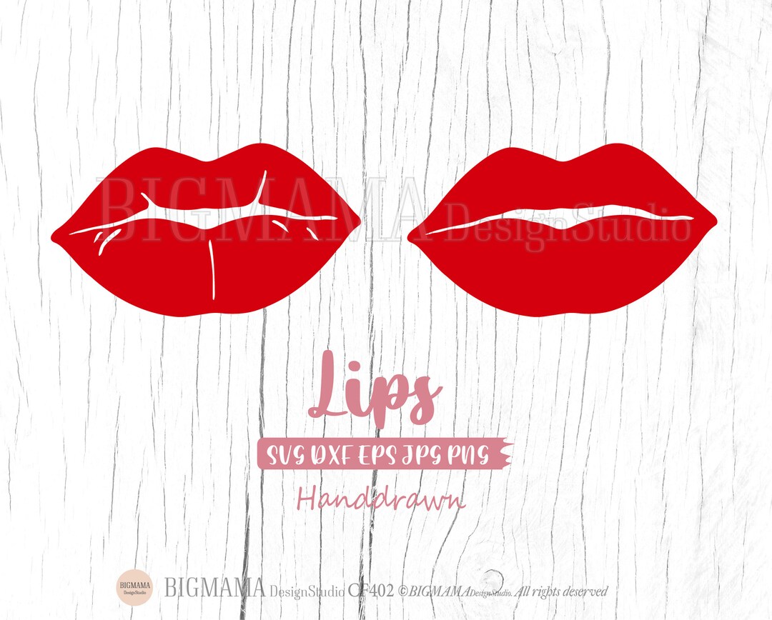 Lips Svg,lips Cut File,kiss,woman Lips,valentain,love,kissing,dxf,png ...