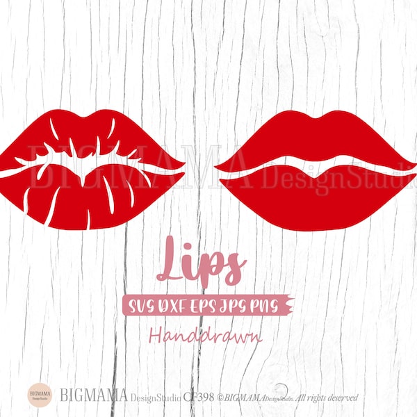 Lips Svg - Etsy