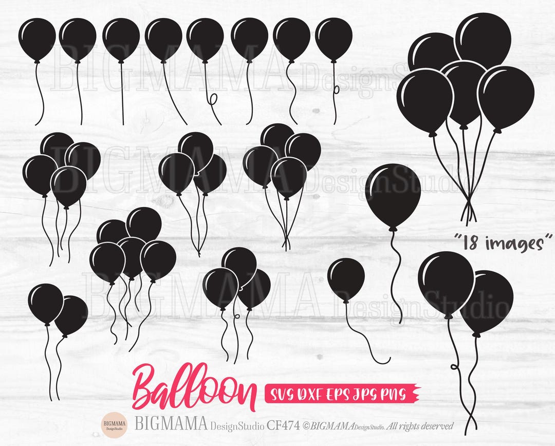 Balloon Svg,balloon Cut File,party,birthday,event,balloon Clipart ...