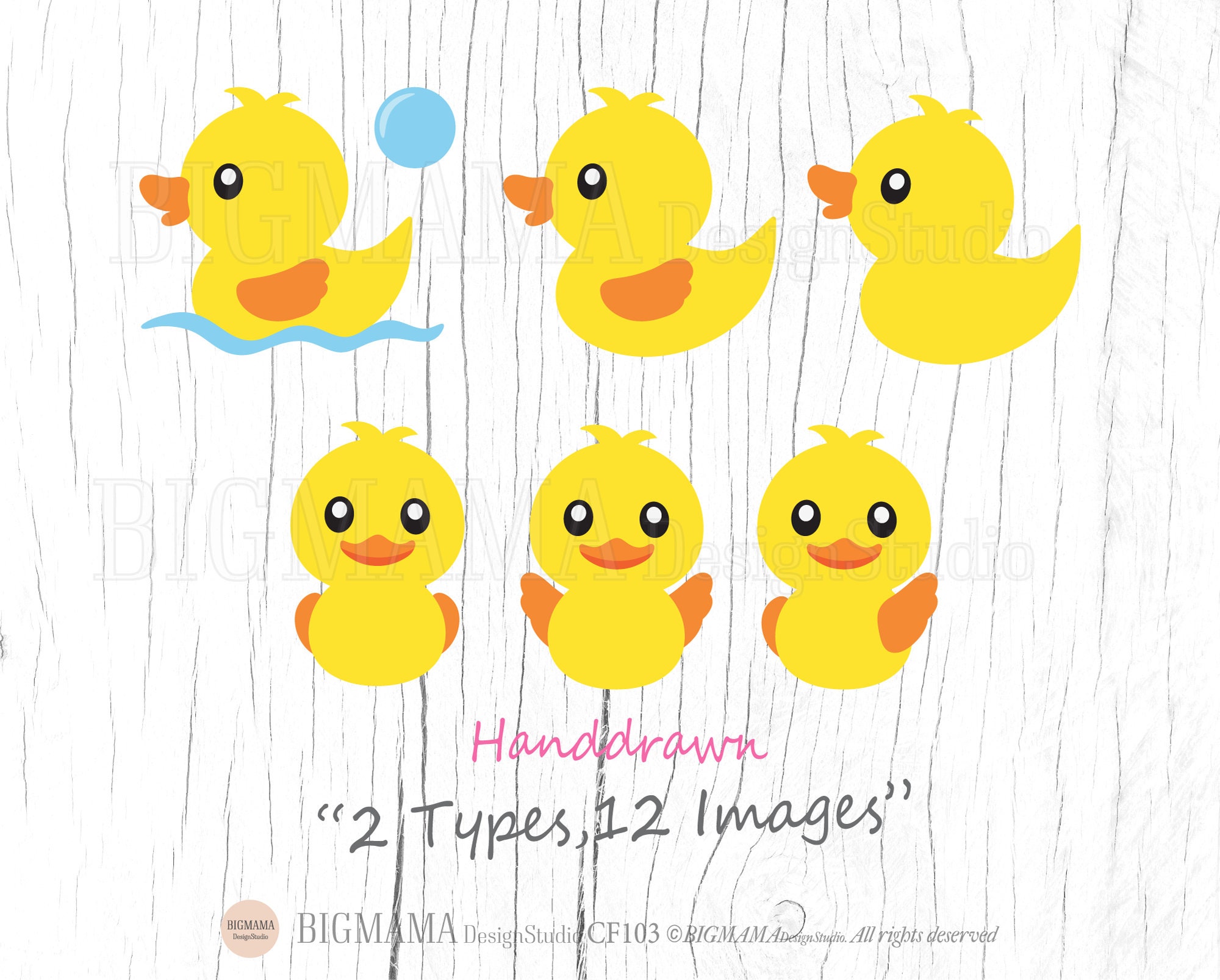 Duck Svgbaby Duckdxfhanddrawnduck Cut Filepngcut - Etsy