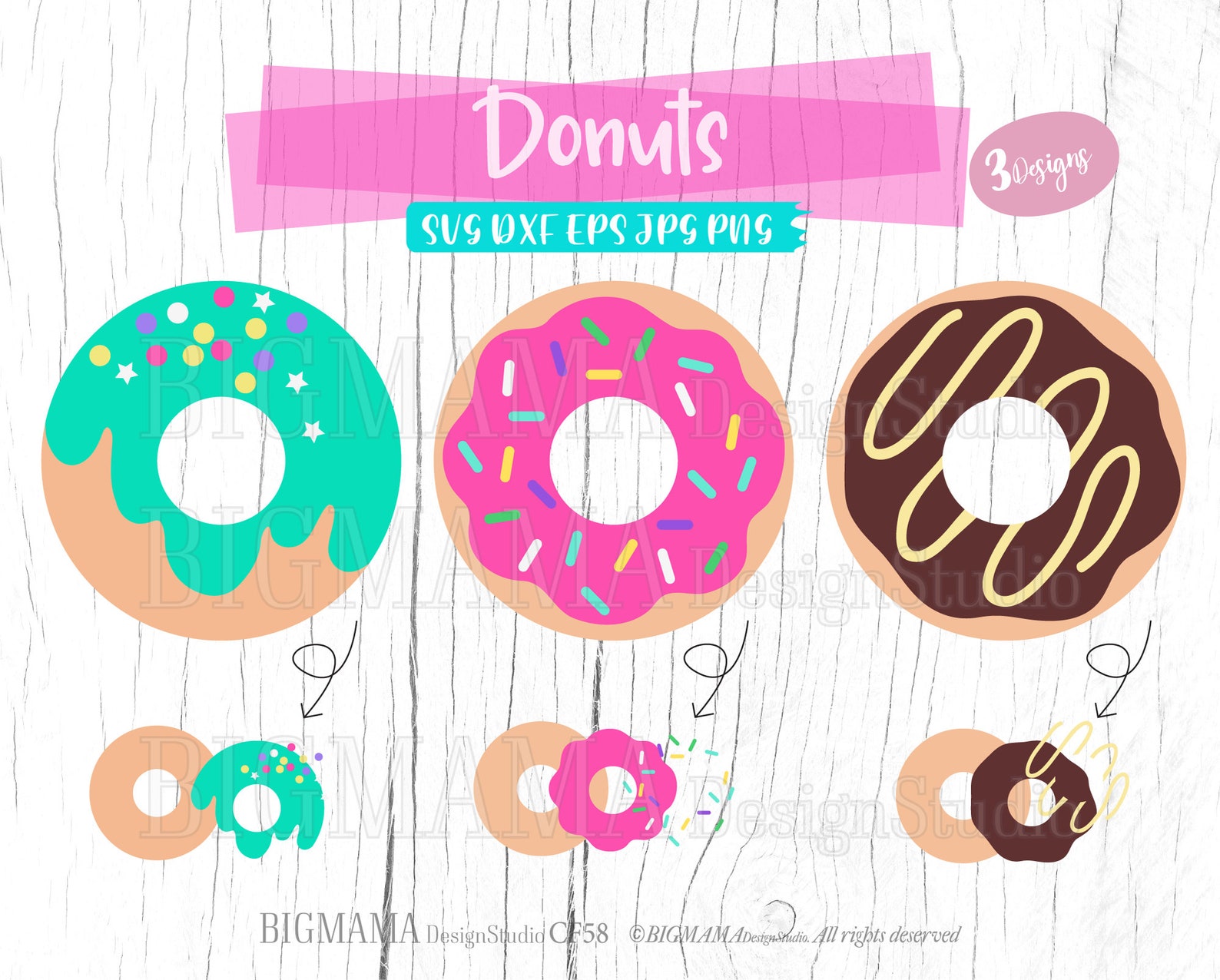 Donut Svg,donut Layered,dxf,dount Cut File,doughnut,birthday,sprinkle ...